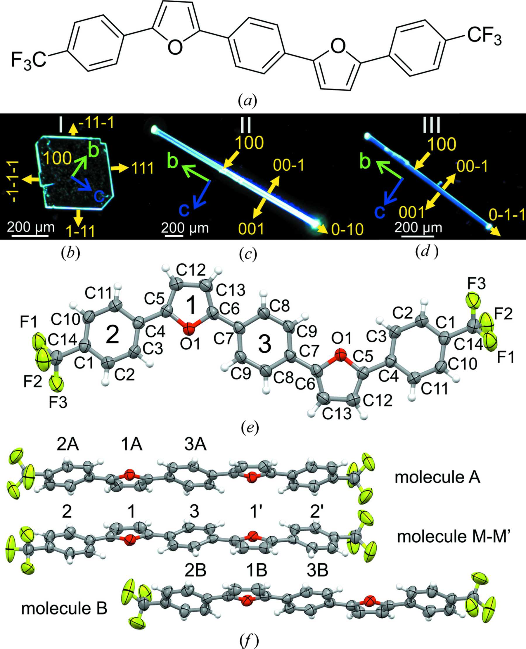 (IUCr) Crystal packing control of a tri­fluoro­methyl-substituted furan ...
