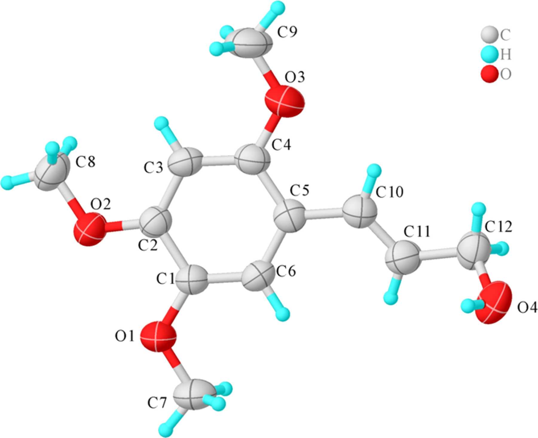 (IUCr) Synthesis, crystal structure and bioactivities of α -asaronol