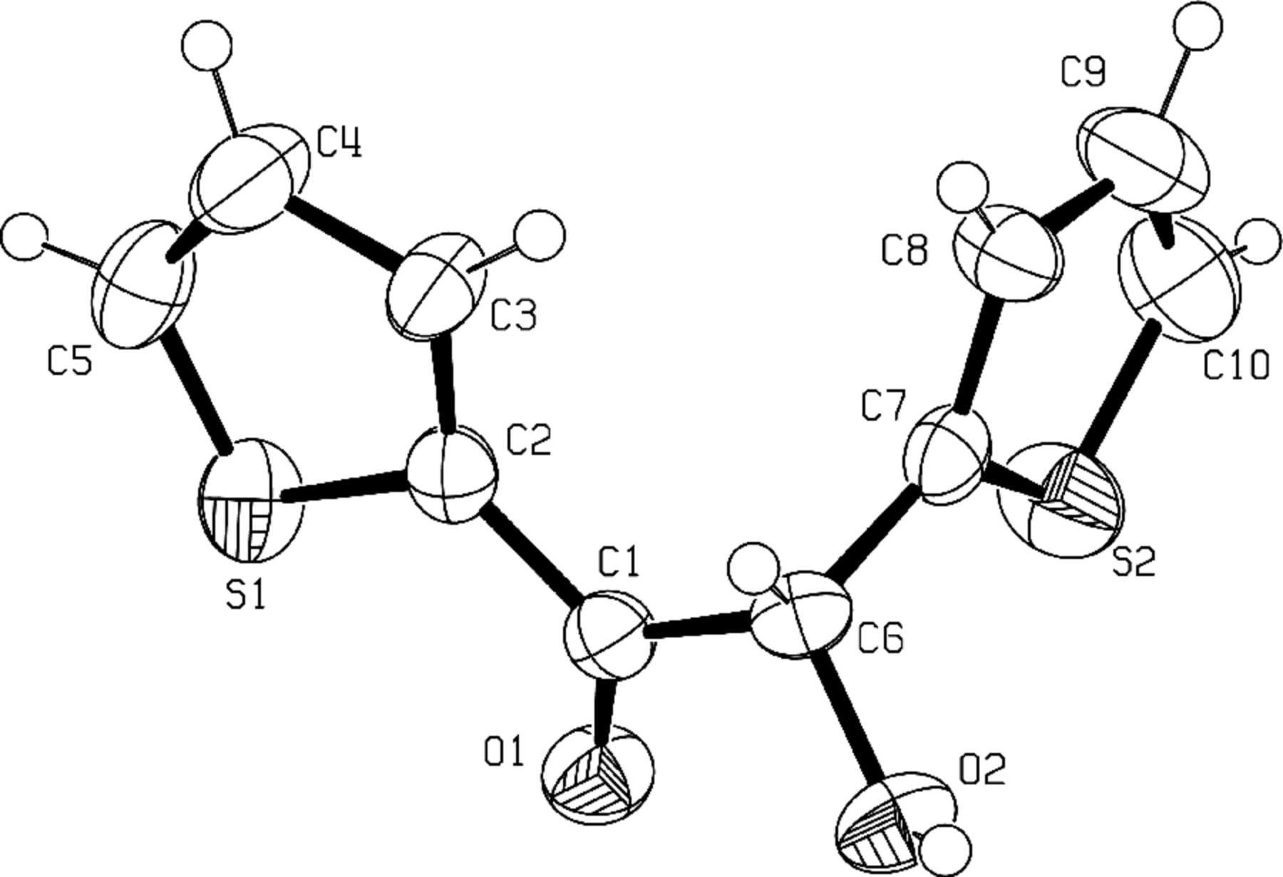 (IUCr) 1,2-Di-2-thienyl-2-hy­droxy­ethanone (2,2′-thenoin)