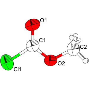 (IUCr) Crystal structure of methyl chloro­formate