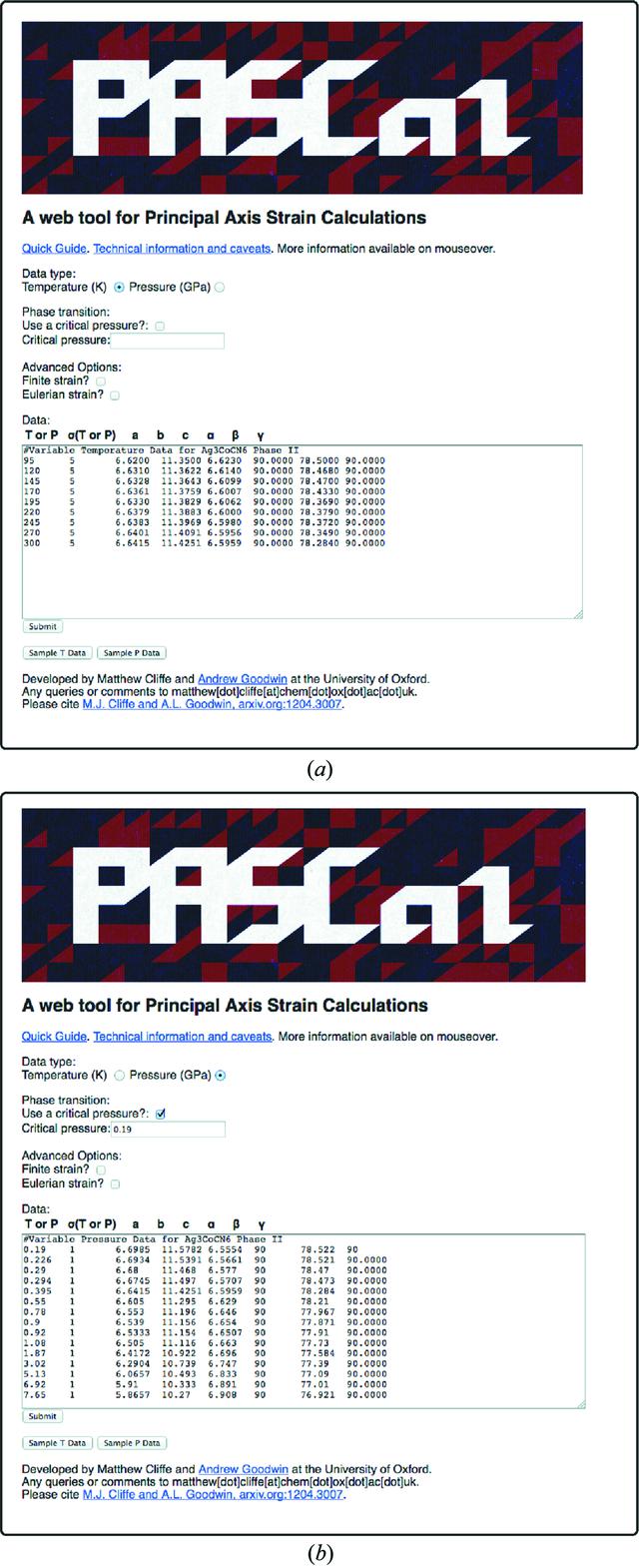 (IUCr) PASCal : a principal axis strain calculator for thermal ...