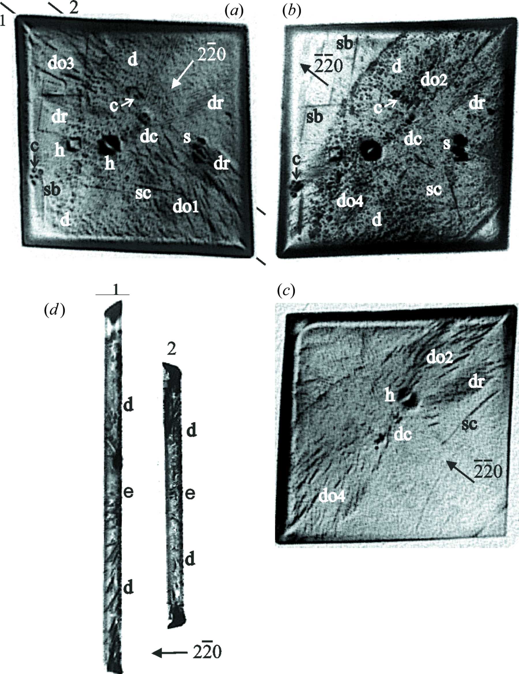 (IUCr) Misfit dislocations between boron-doped homoepitaxial films and ...